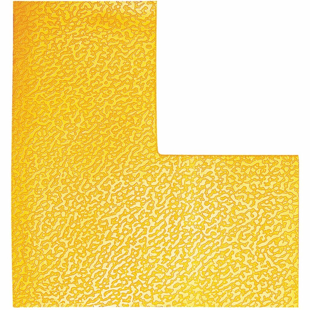 Durable Floor Markings L Shape Yellow Pack of 10 - Asterix Wholesale